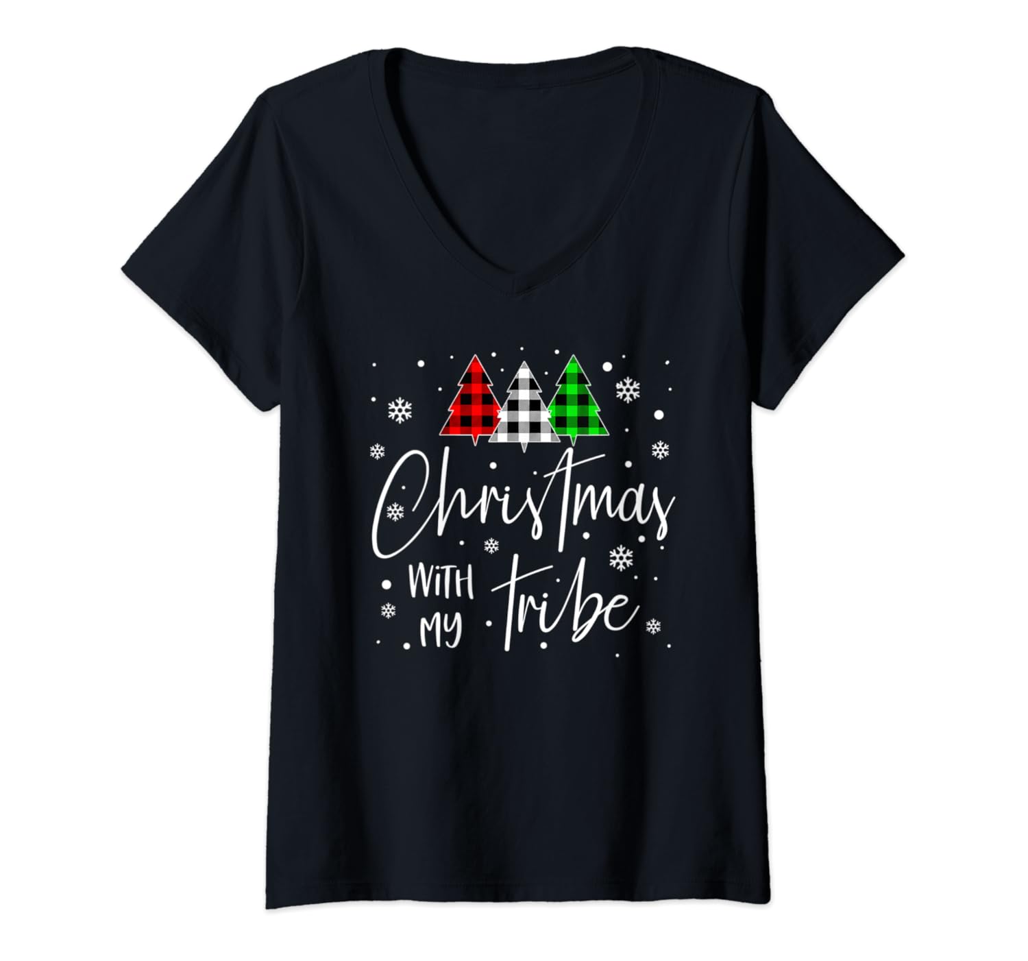 Amazon Womens Christmas With My Tribe Funny Family Christmas Matching V Neck T Shirt Clothing amazon-womens-christmas-with-my-tribe-funny-family-christmas-matching-v-neck-t-shirt-clothing